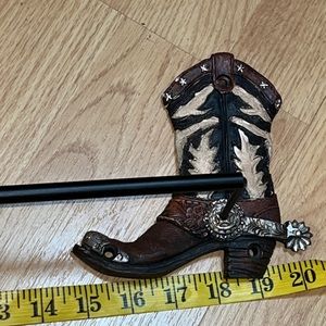 Bath | Western Cowboy Cowgirl Boots Towel Rack Nib New Hanger Rack ...